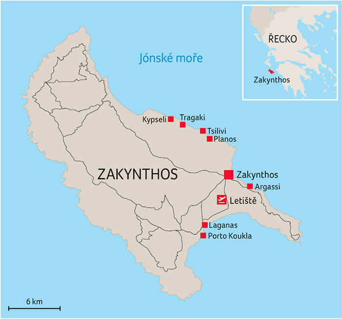 Zakynthos Mapa